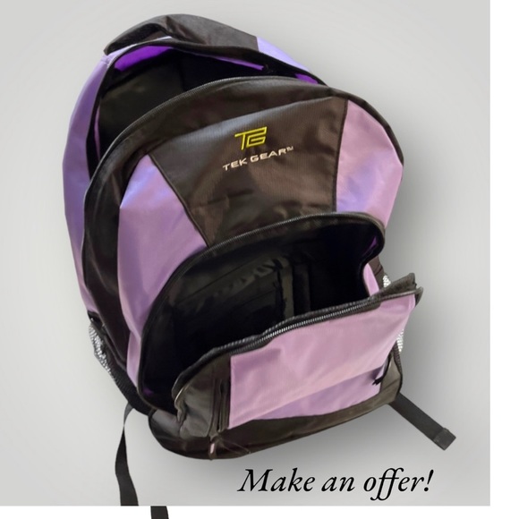 tek gear | Bags | Nwot Tek Gear Backpack Purple Large | Poshmark